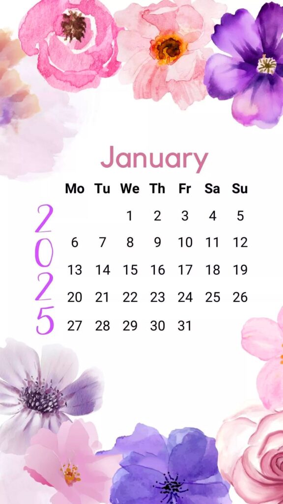January 2025 Wallpaper - iXpap
