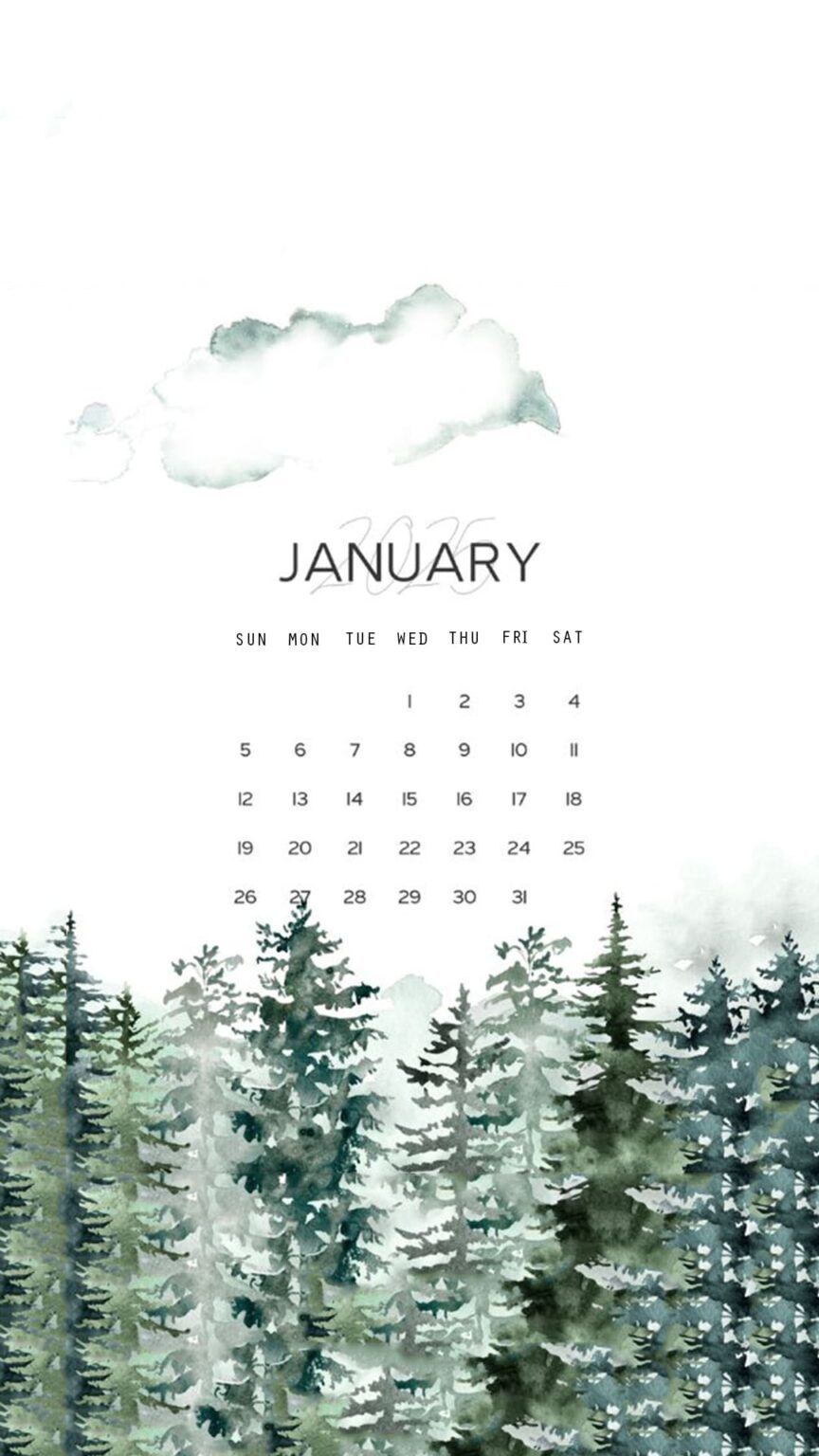 January 2025 Wallpaper - iXpap
