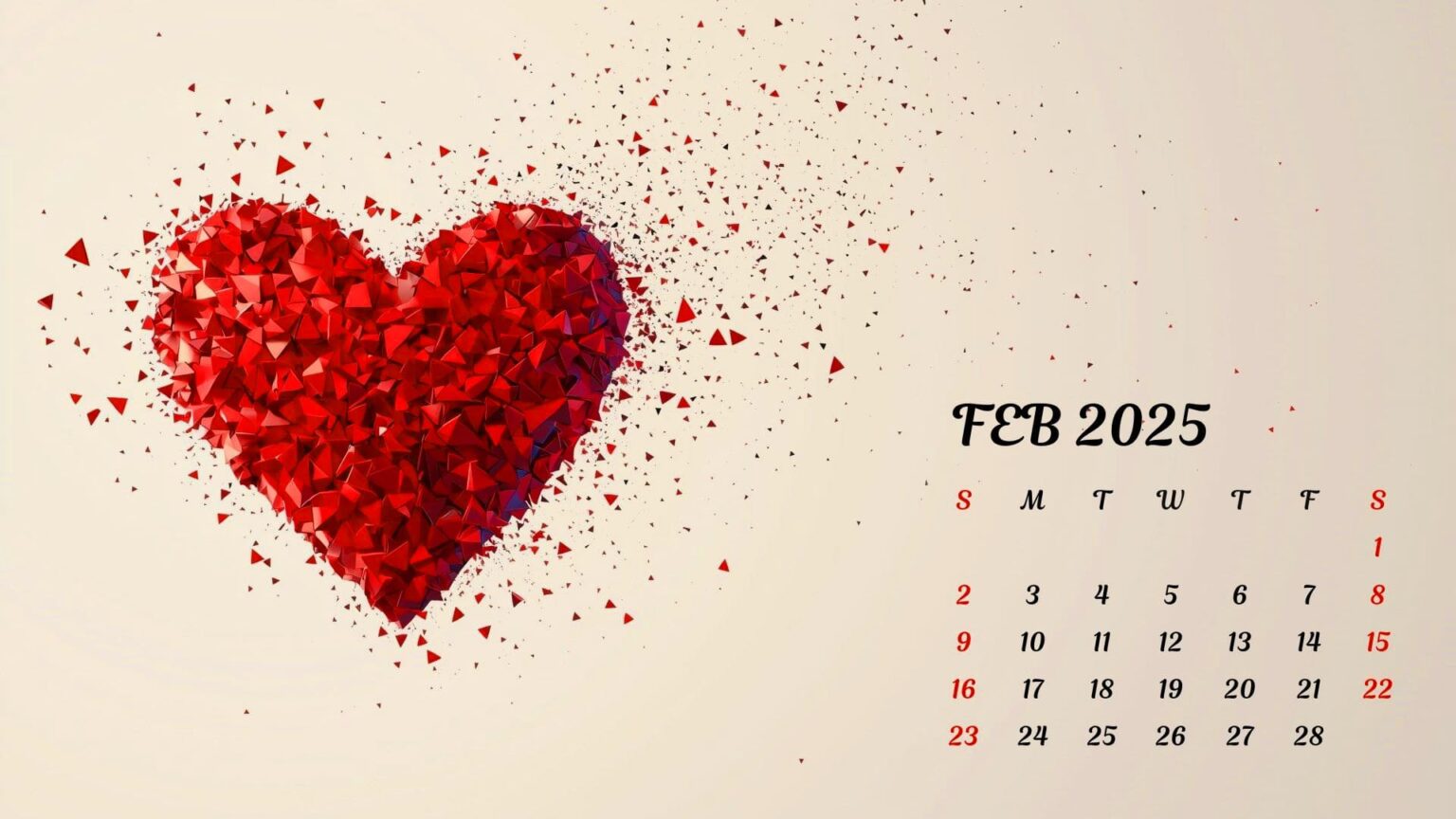 February 2025 Calendar Wallpaper - iXpap