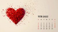 February 2025 Calendar Wallpaper - iXpap