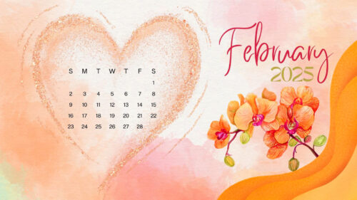 February 2025 Calendar Wallpaper - iXpap