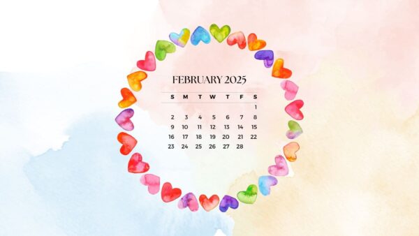 February 2025 Calendar Wallpaper - iXpap