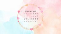 February 2025 Calendar Wallpaper - iXpap